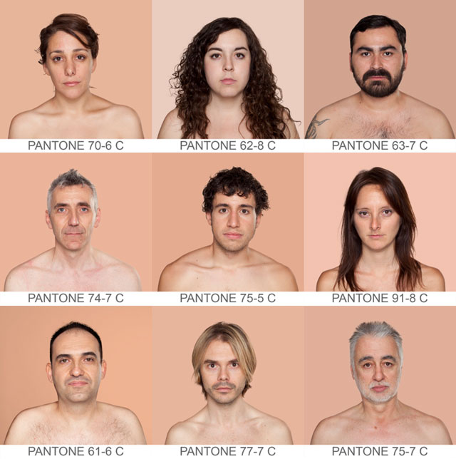 Design Free Thursday // "Humanæ" Pantone Skin Colour Palette. | Yellowtrace