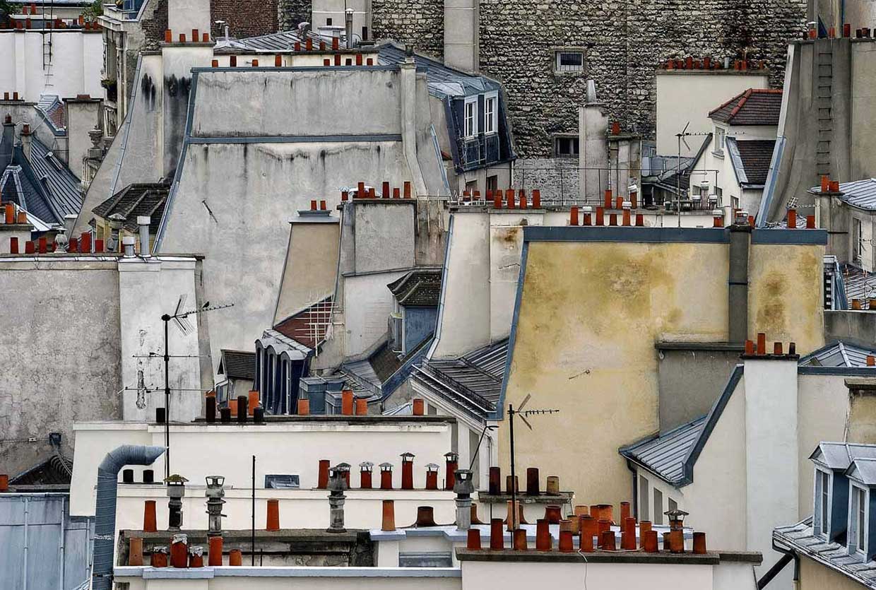 Paris Roof Tops Photographed by Michael Wolf.