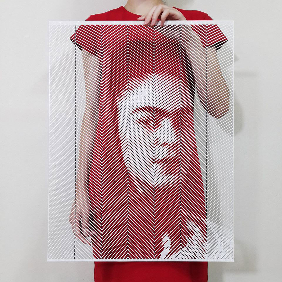 Hand-Cut Photorealistic Paper Portraits by Yoo Hyun.