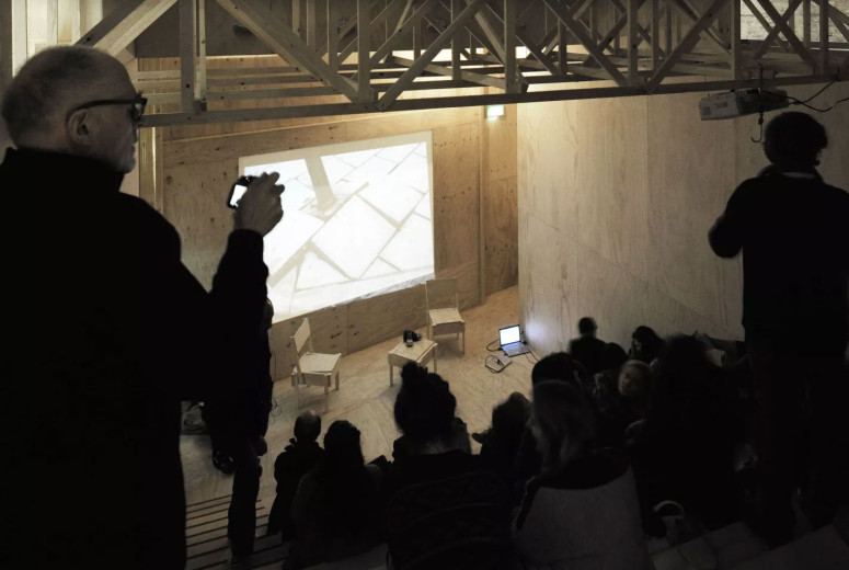 Black Maria Temporary Performance Pavilion by GRUPPE.