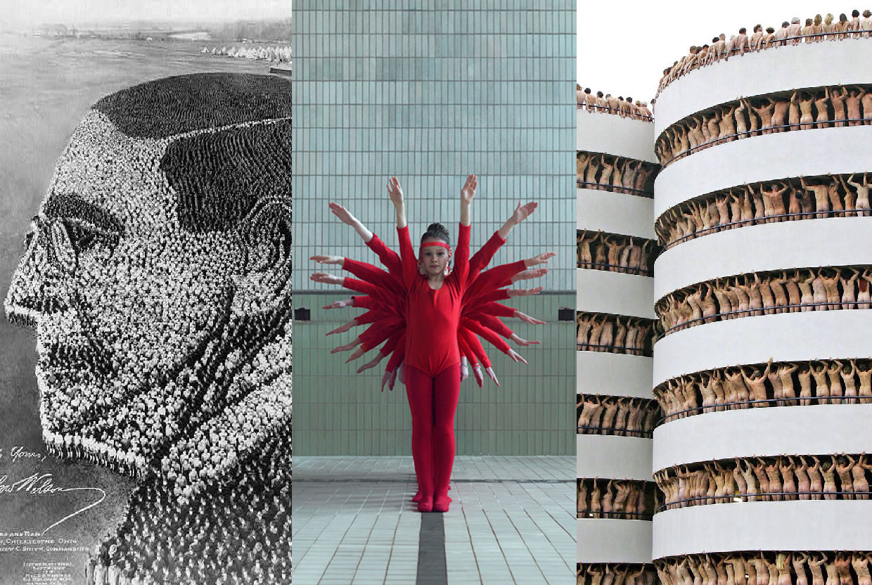 Pixel People: Images Formed by Thousands of Humans