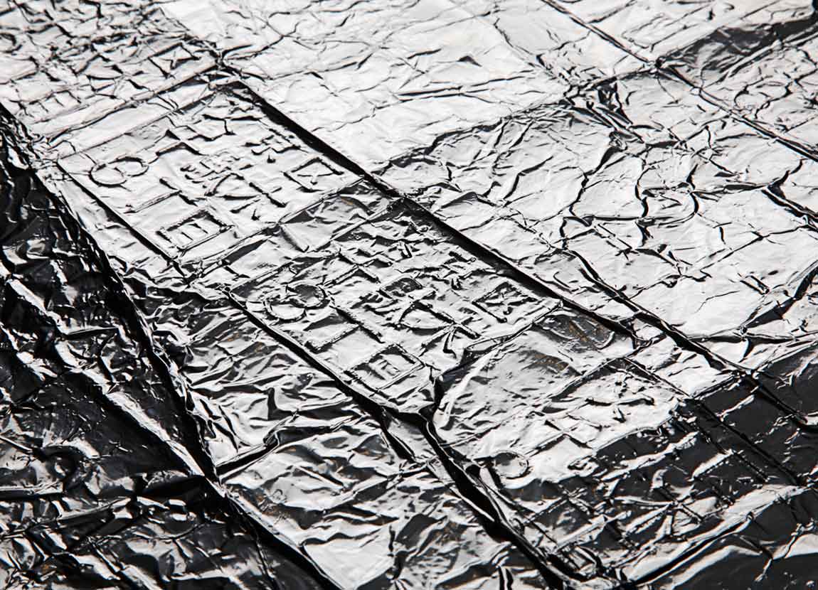 Gallery Interior Wrapped in Foil by NOSIGNER | Yellowtrace.