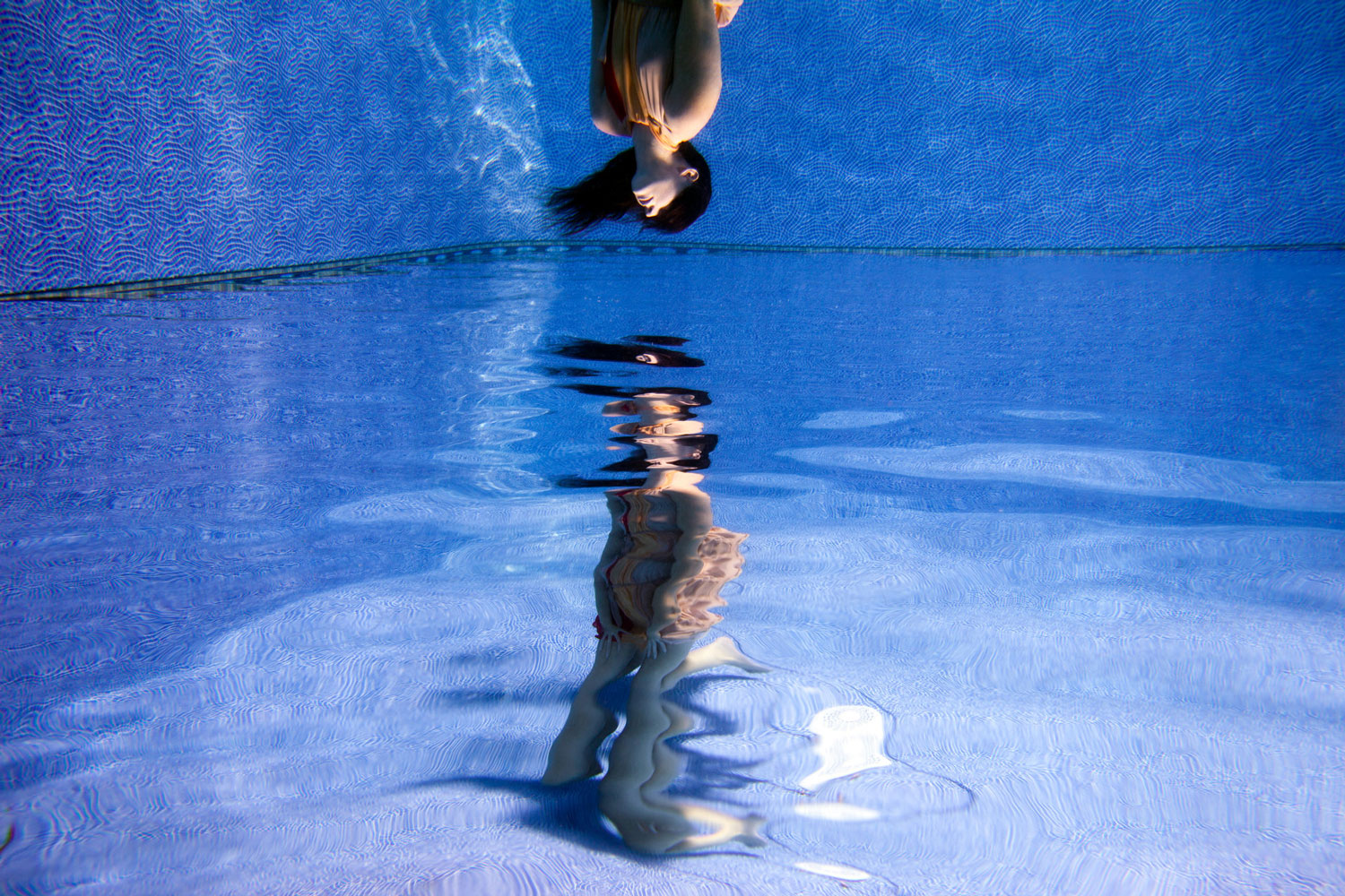 Emotive Portraits of People Submerged Under Water.