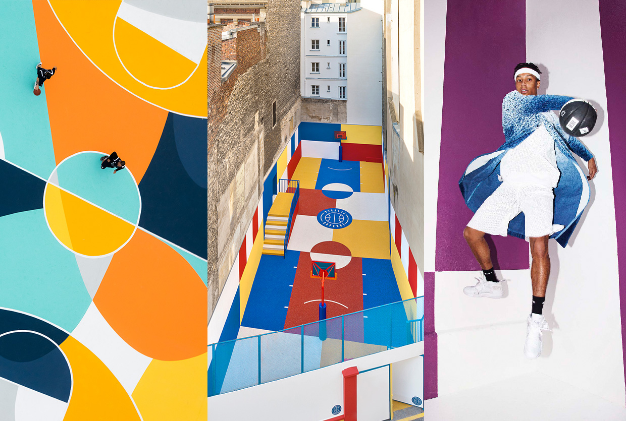 Inspiring Multicoloured Basketball Court Installations | Yellowtrace