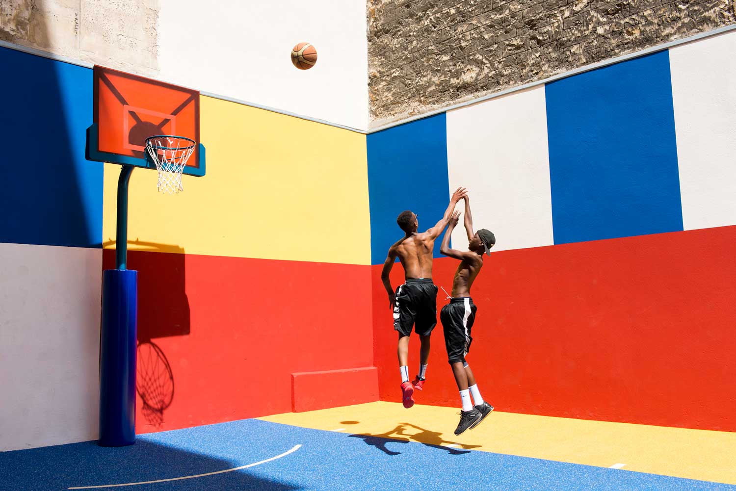 Inspiring Multicoloured Basketball Court Installations | Yellowtrace