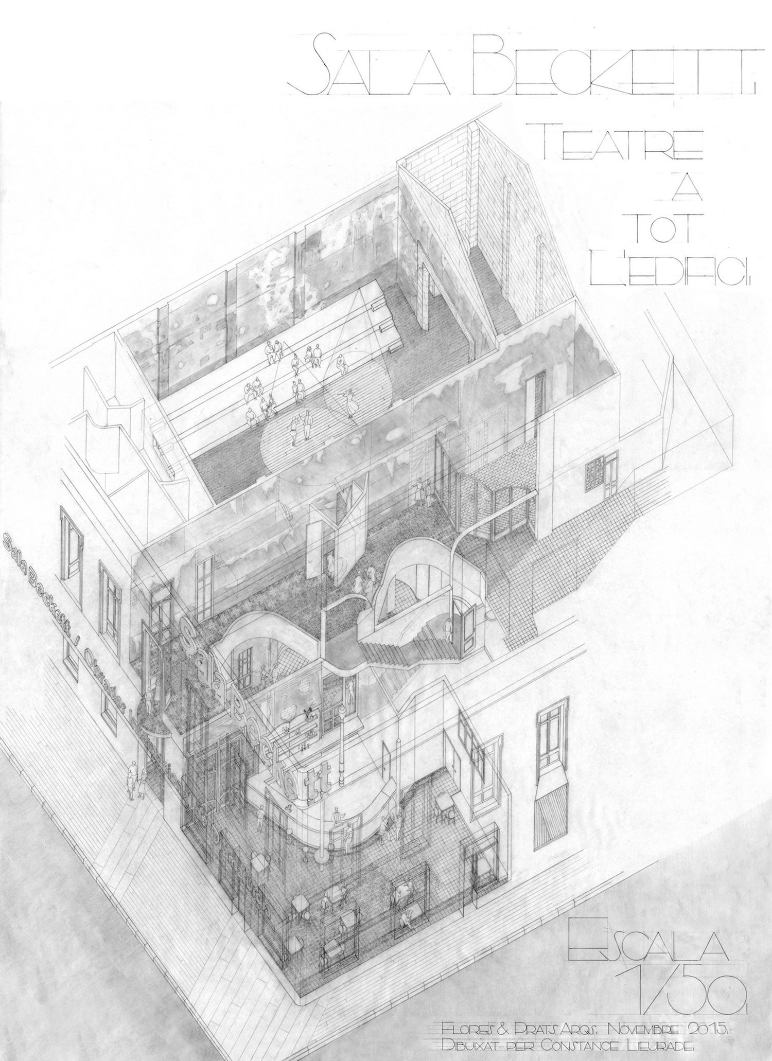 Charming Unfinished Character of Sala Beckett in Barcelona Refurbished ...