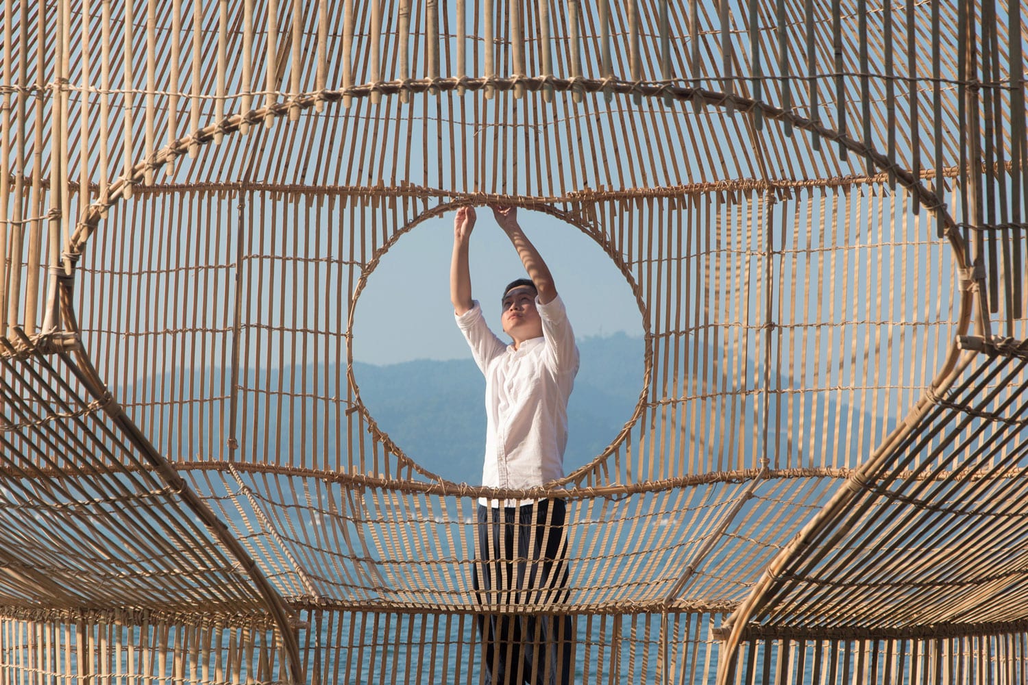 Fish Trap Bamboo House in Taiwan by Cheng-Tsung Feng | Yellowtrace
