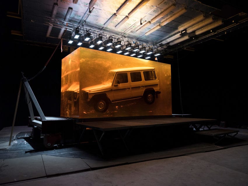 1979 G-Class Mercedes Cast in 40,000 Kilograms of Resin | Yellowtrace