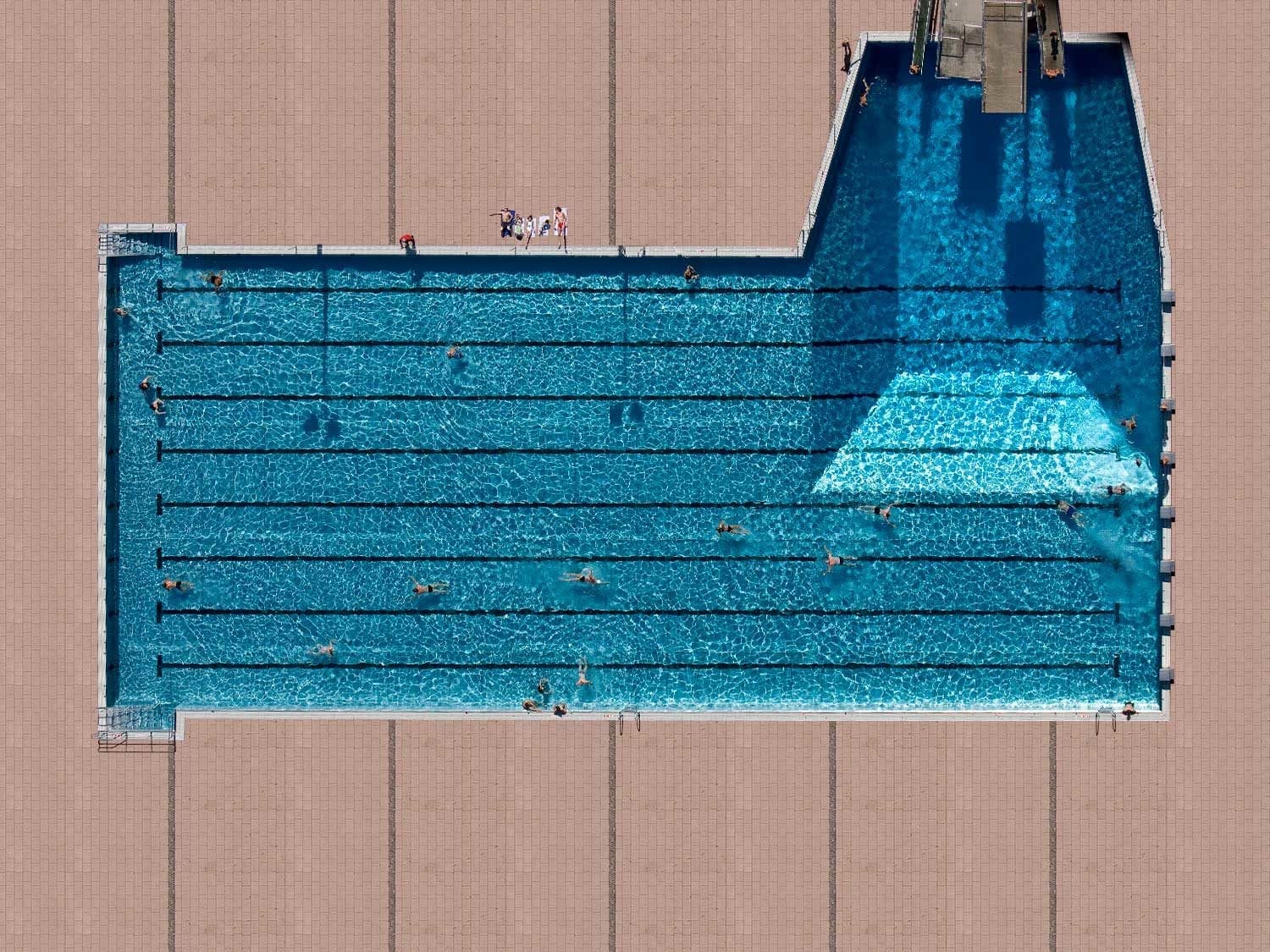 Abstract Aerials of Public Swimming Pools by Stephan Zirwes | Yellowtrace
