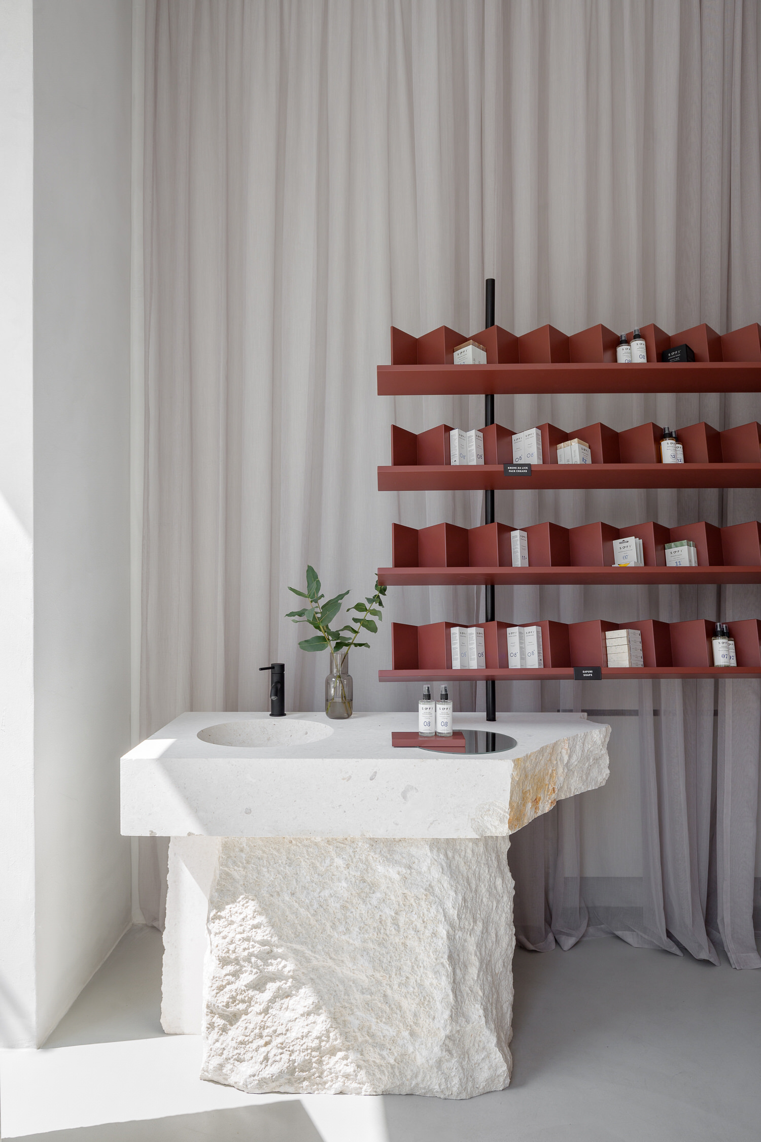 Sofi Cosmetics Store in Belgrade by Studio AUTORI | Yellowtrace