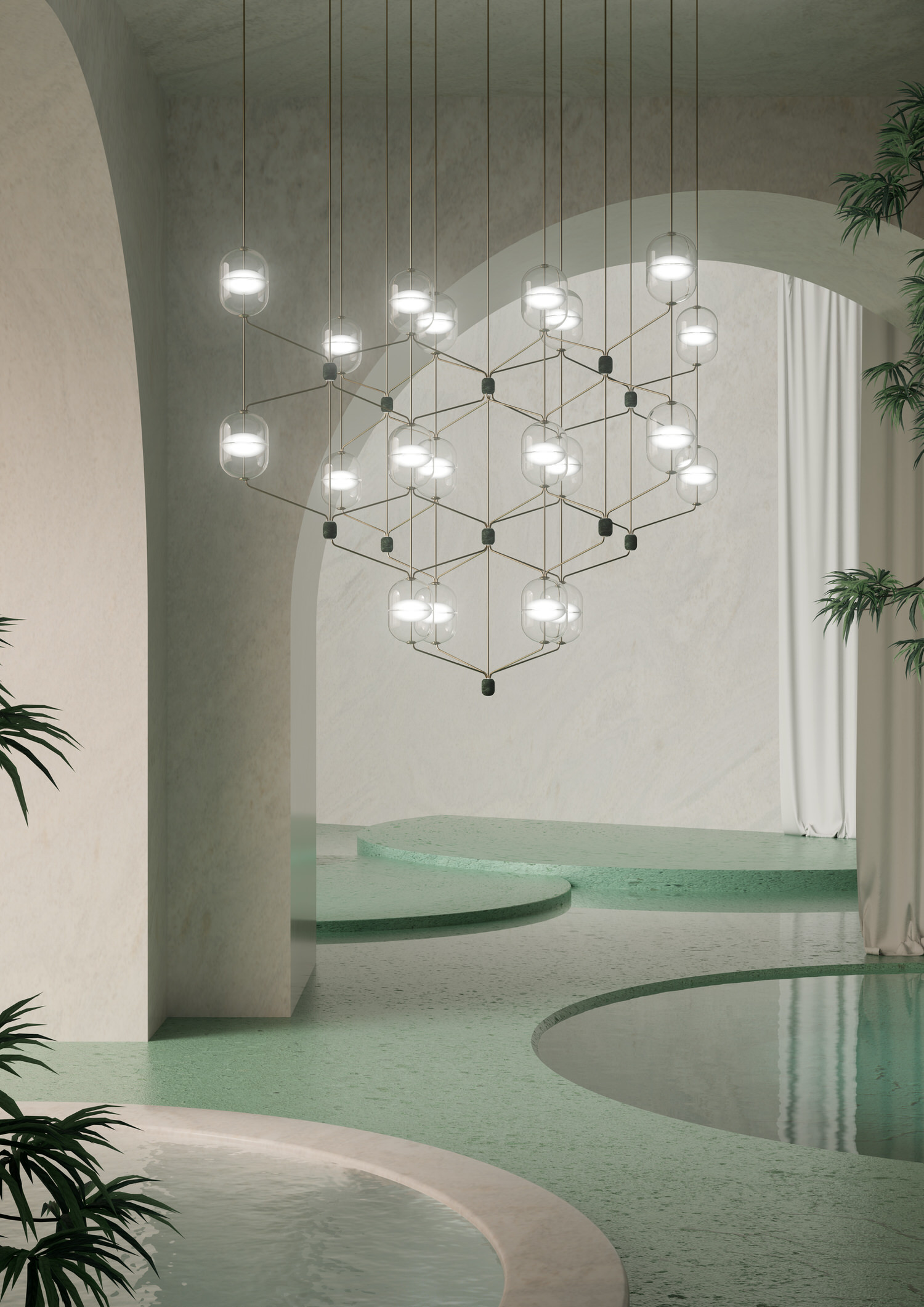 Surreal Interiors Bring to Life Rakumba's Lighting Collections ...