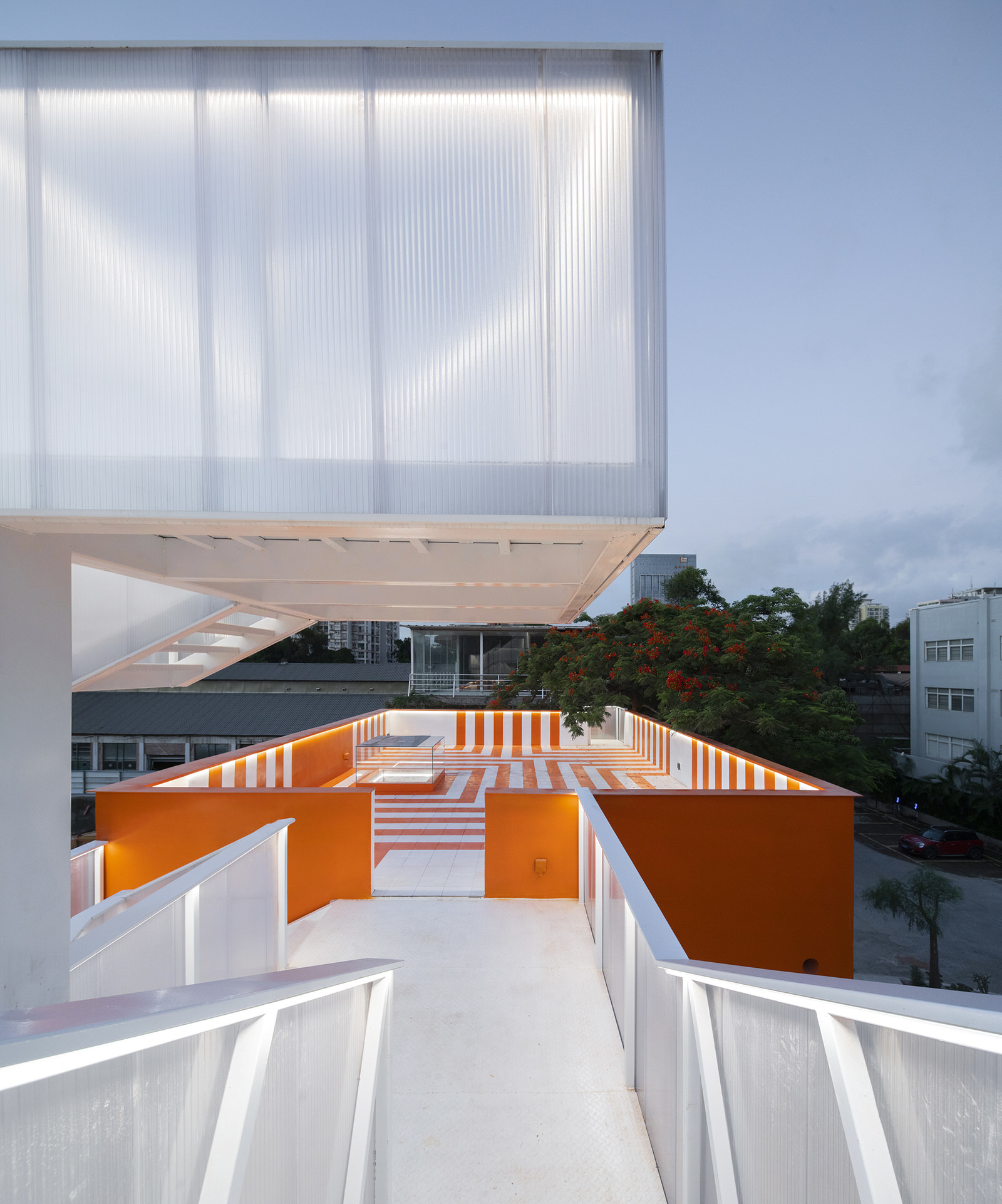 Popped Orange Uhub House by Wutopia Lab | Yellowtrace