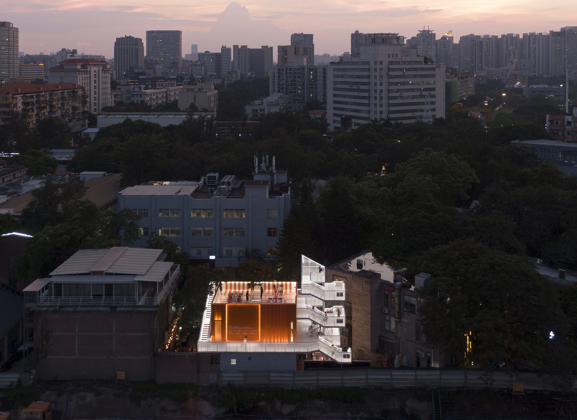 Popped Orange Uhub House by Wutopia Lab | Yellowtrace
