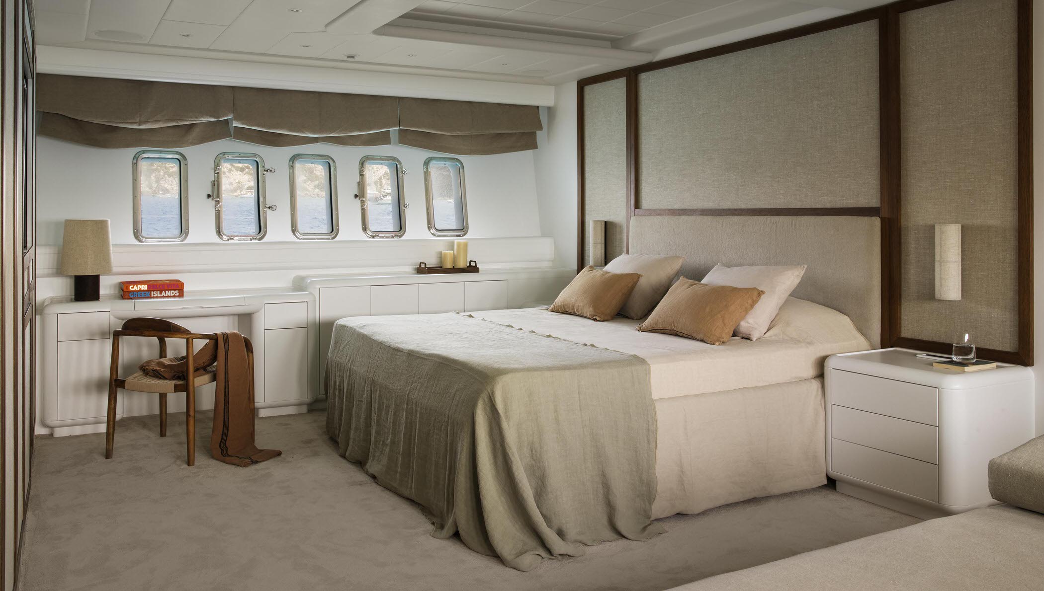 Mangusta 108 Yacht Interior by Febrero Studio | Yellowtrace