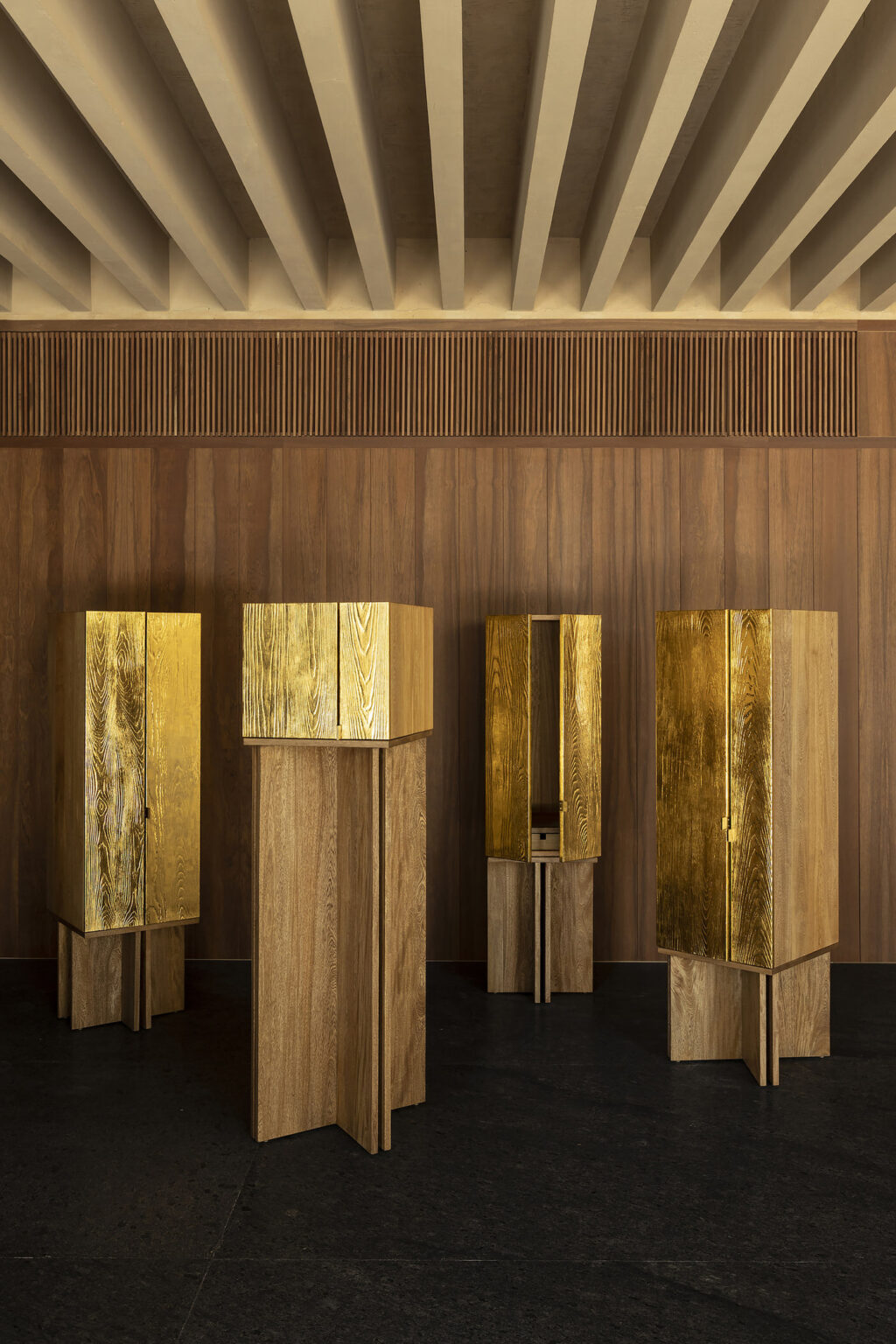 Aurum Cabinets by Peca Studio & Karla Vázquez | Yellowtrace