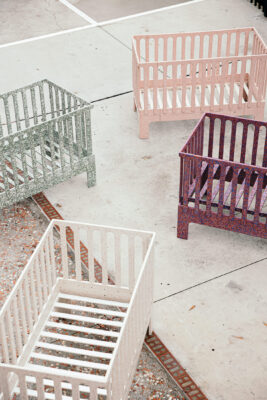 Recycled Plastic Cot by Tasman Eco X Defy Design | Yellowtrace